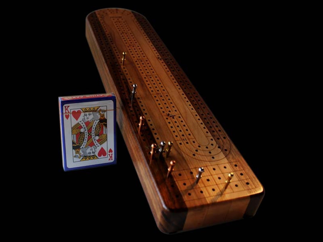 Deluxe Hardwood Cribbage Board With Laser Graphics - Etsy