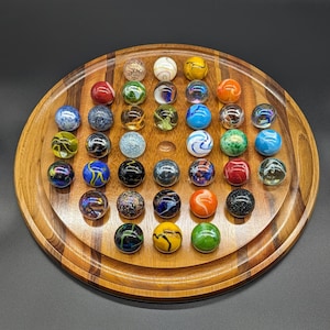 16" Colossal Marble Solitaire 36 Hole Version (european) - Etsy