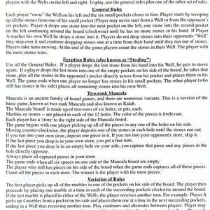 Mancala - African Stone Game - Etsy