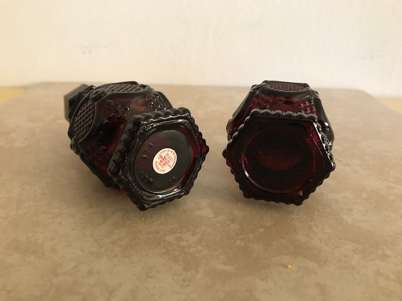 Vintage Avon Red Saltshakers Cape Cod 1978-1980 - Etsy