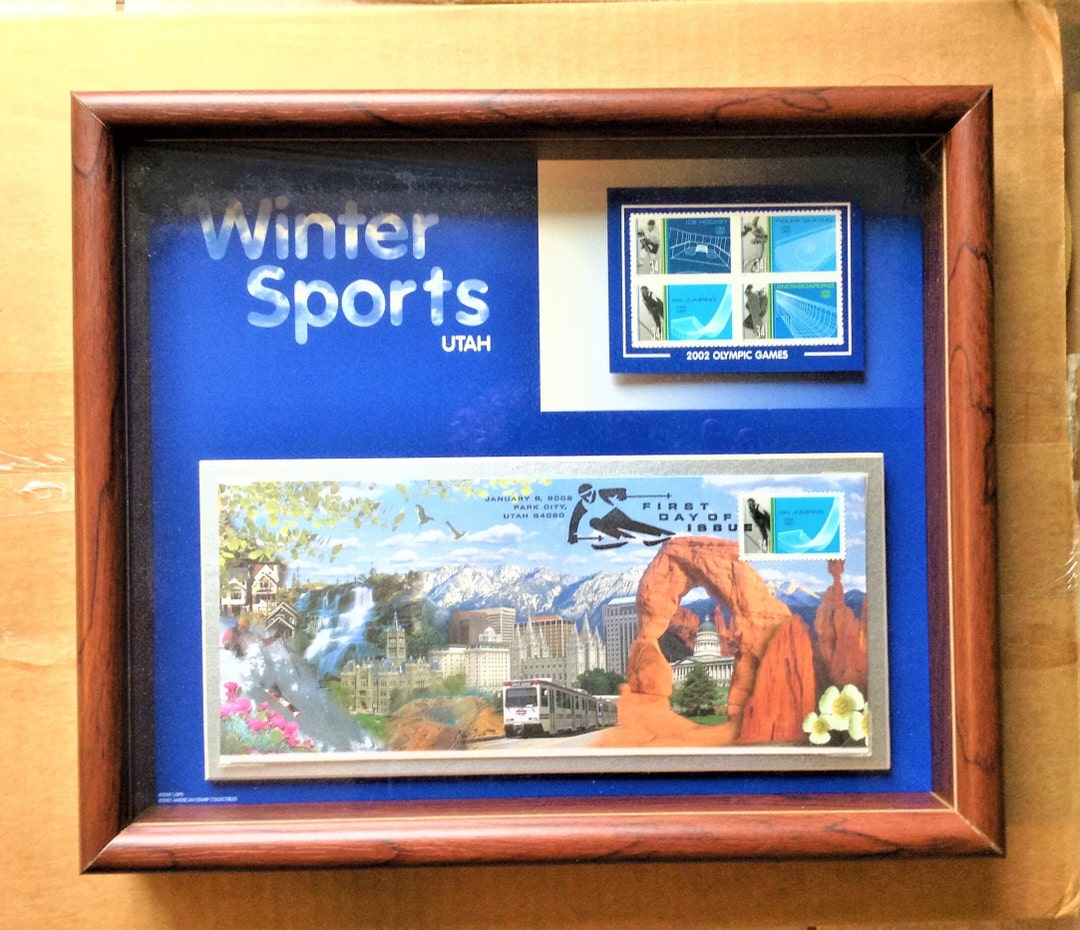 Olympic Memorabilia: 2002 Utah USPS Olympic Stamps in Frame - Etsy