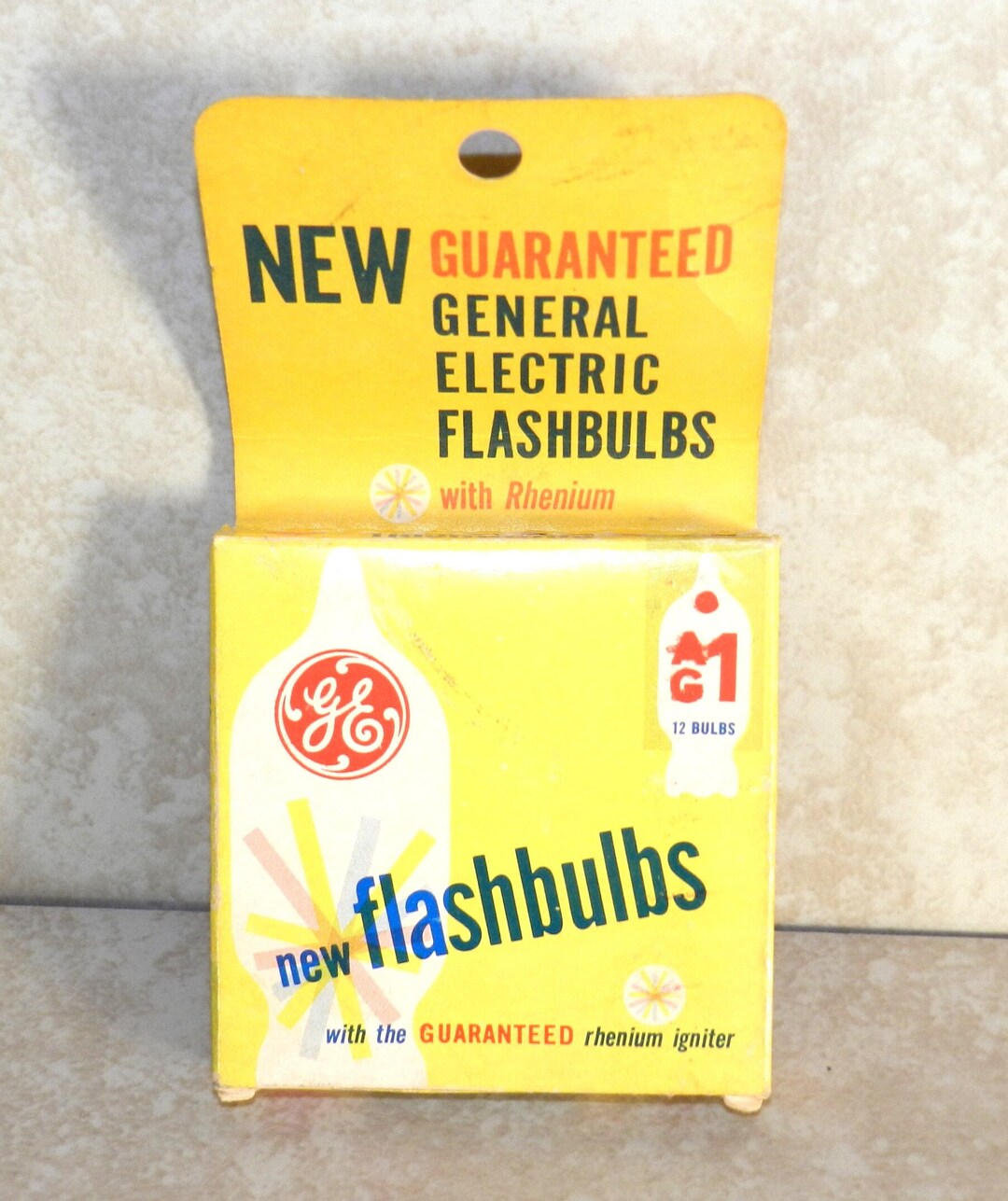 Vintage GE AG1 Flashbulbs 1950s-1960s Camera Flash Set of 12 for ...