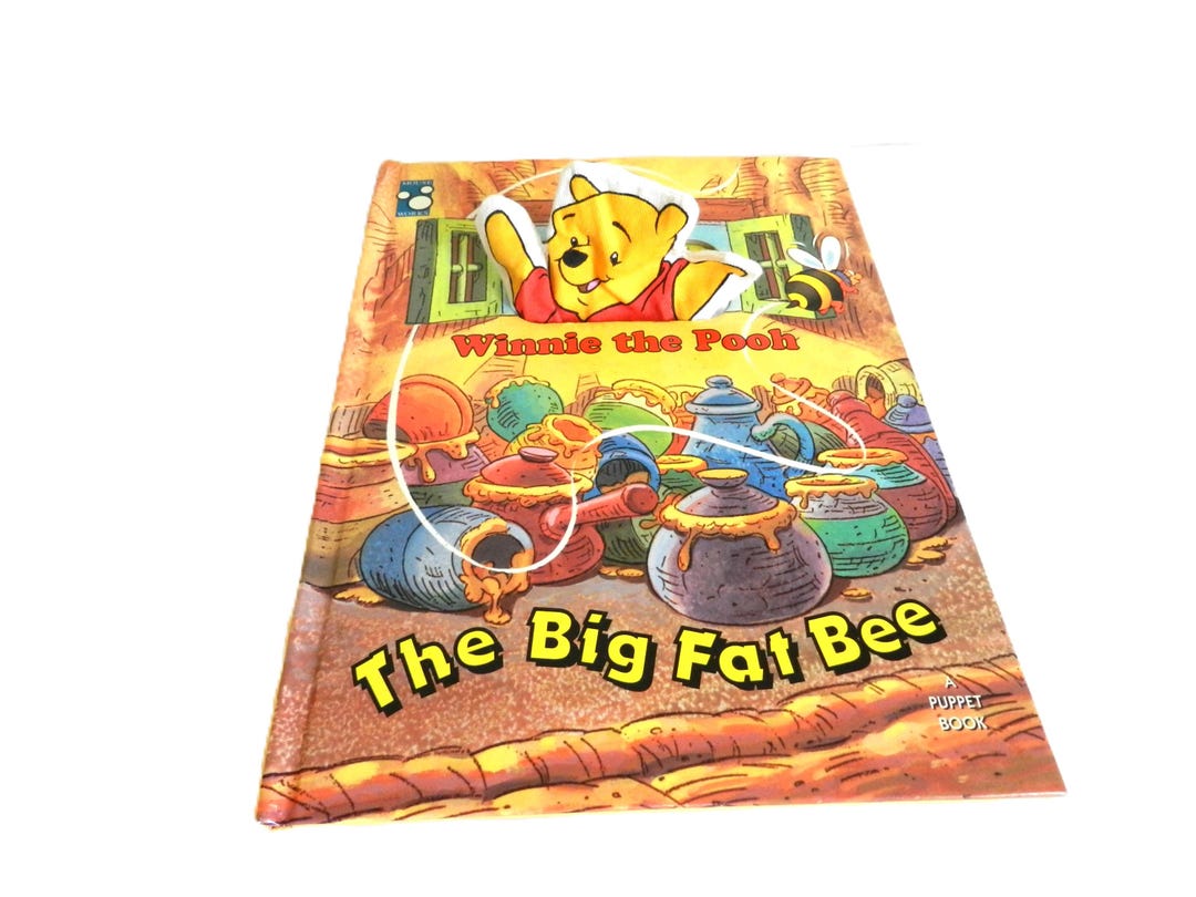Vintage Disney's Winnie the Pooh the Big Fat Bee a Children's Puppet ...