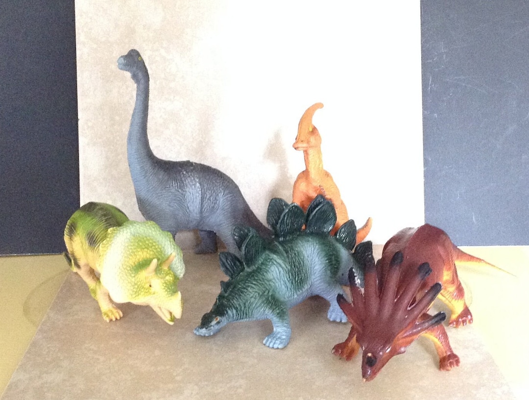 Vintage Dinosaur Toys Retro 80s-90s Collection 5 Piece Set - Etsy
