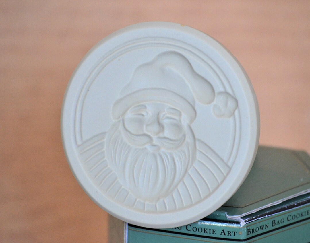 Vintage Santa Cookie Mold 1999 Brown Bag Design: A Kitchen Baking Tool ...