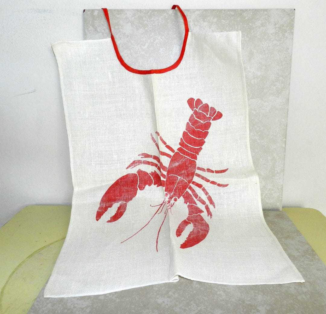Vintage Lobster Bibs 1990s Set of 4 - Etsy