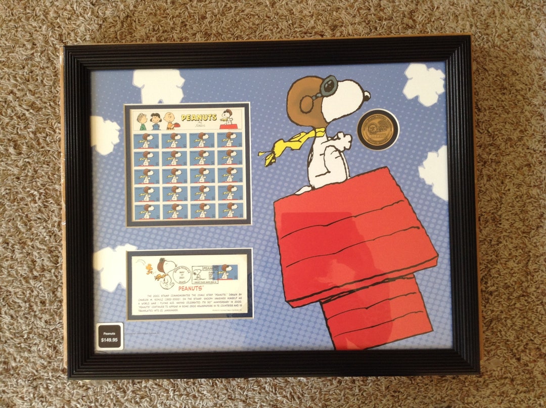 Vintage Snoopy Postage Stamp Art: Adorable Hallmark Collectible From ...