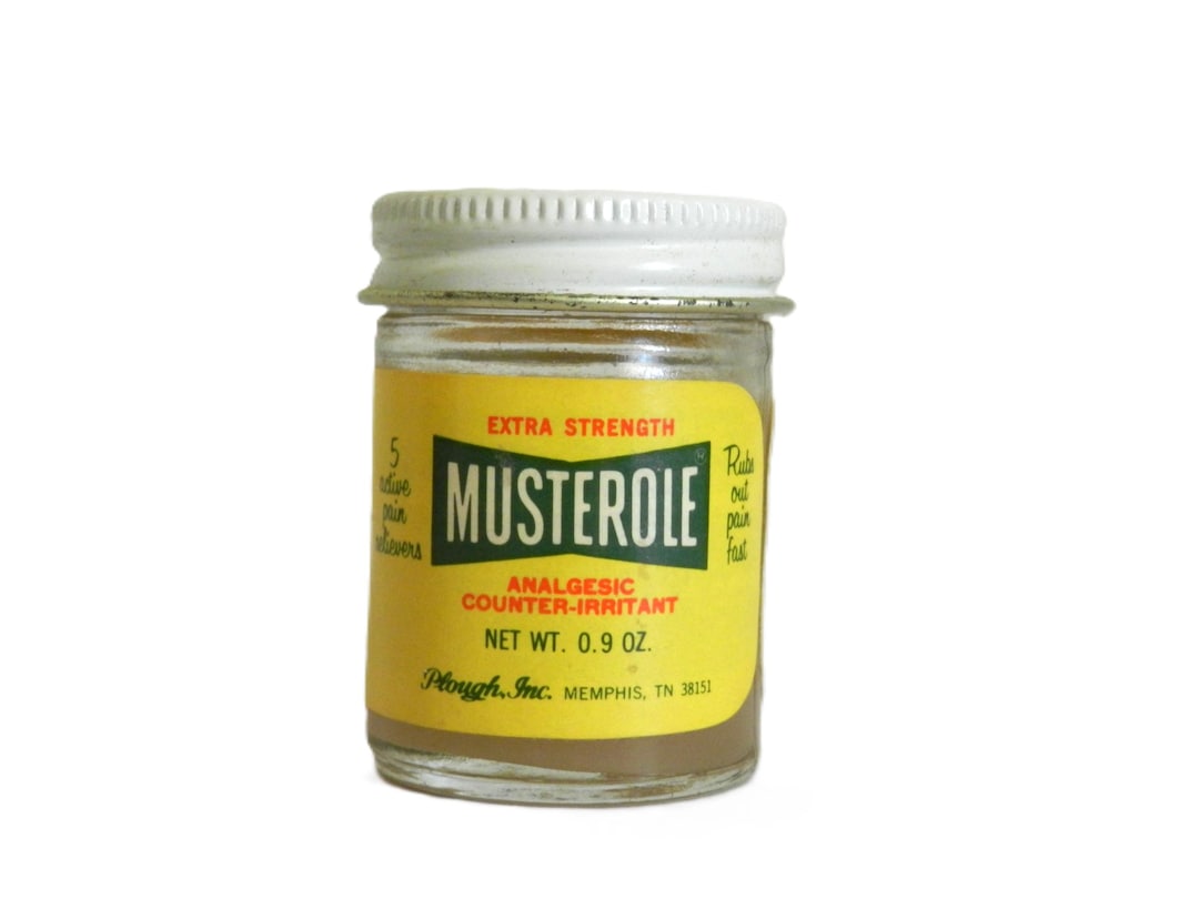 Vintage Musterole Glass Medicine Jar 1984 - Etsy