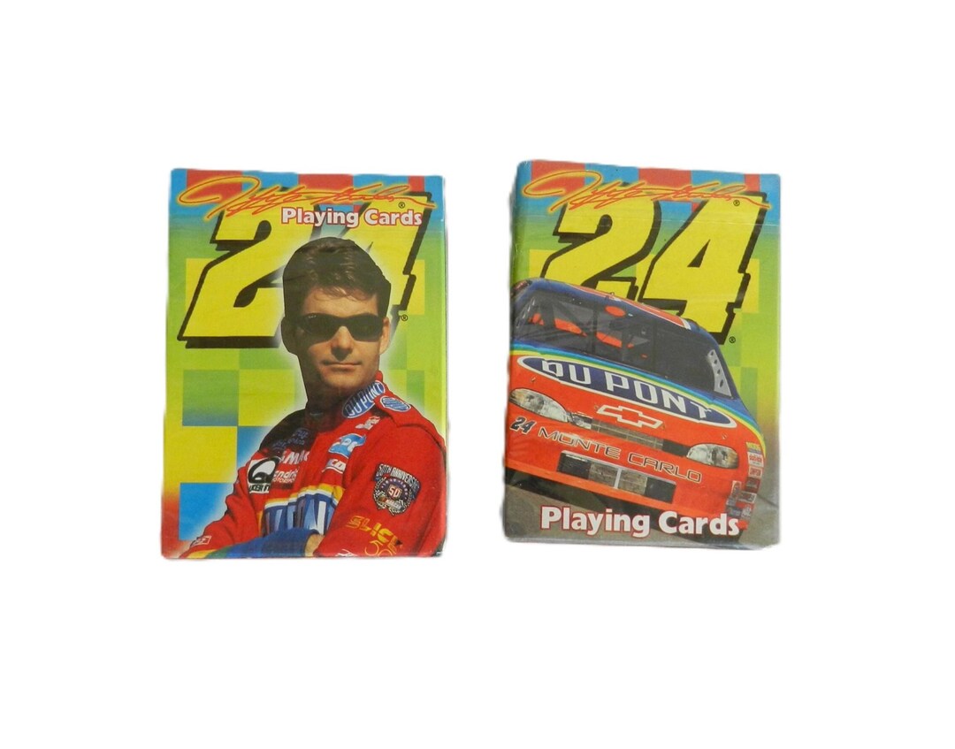 Vintage Jeff Gordon Playing Cards Set of 2 1999 Sealed - Etsy