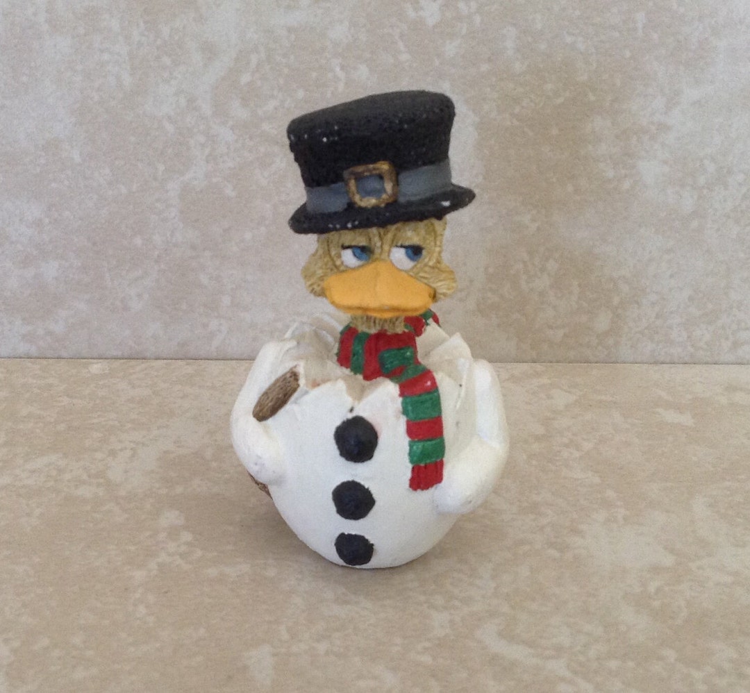 Vintage Eggbert Snow Duck Figurine by Malcolm Bowmer 1989 - Etsy