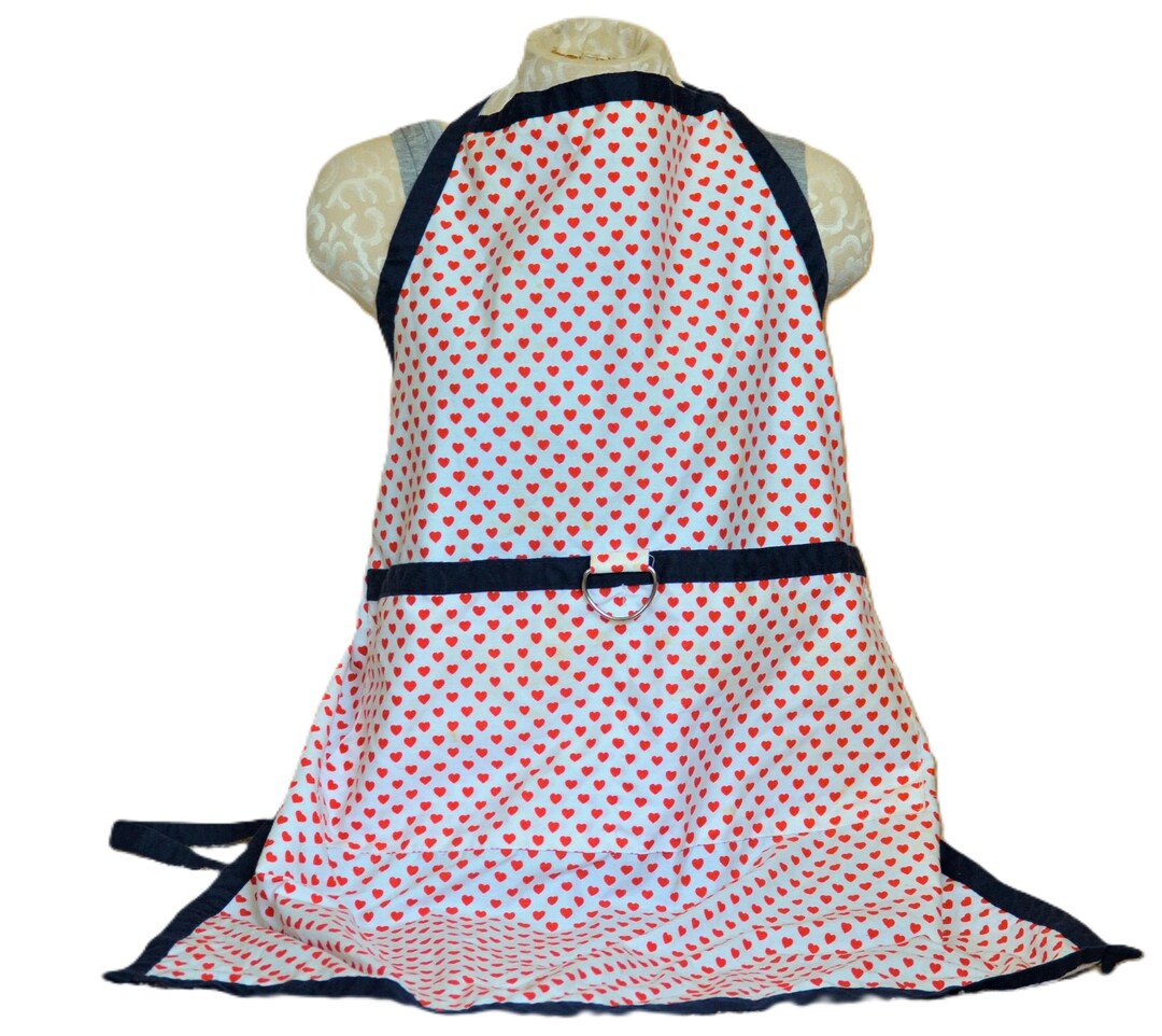 Vintage Heart Apron by Crackers 80s Kitchen Style - Etsy