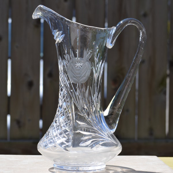 Crystal Pitcher - Etsy