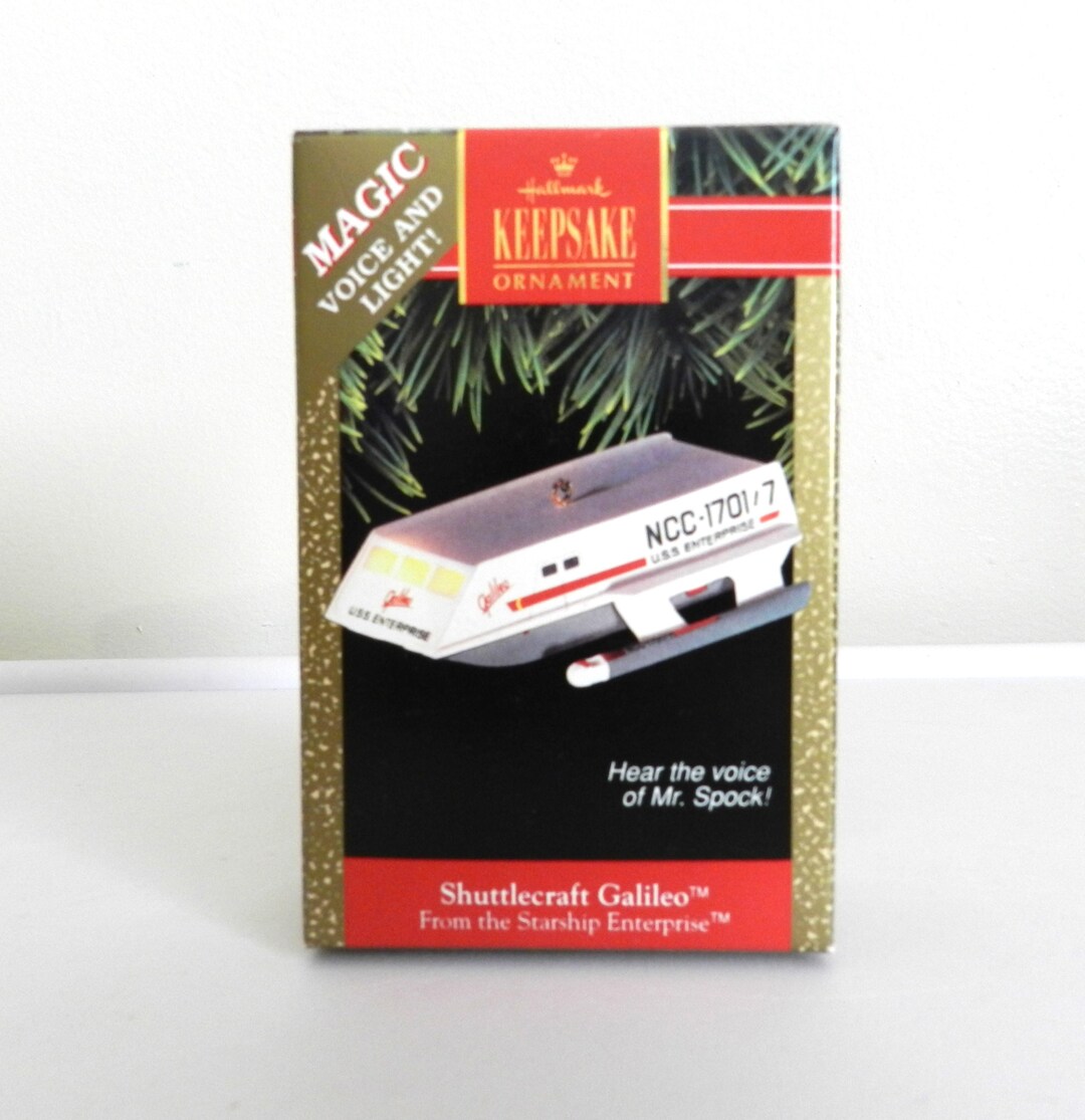 Vintage Shuttlecraft Galileo a Hallmark Keepsake Magic Ornament 1992 ...