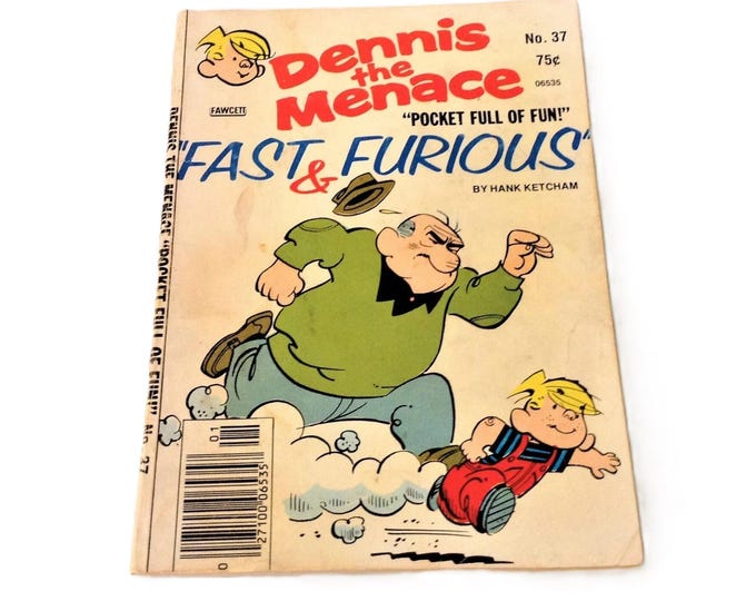 Vintage Dennis the Menace Comic : Fast & Furious January '78 - Etsy