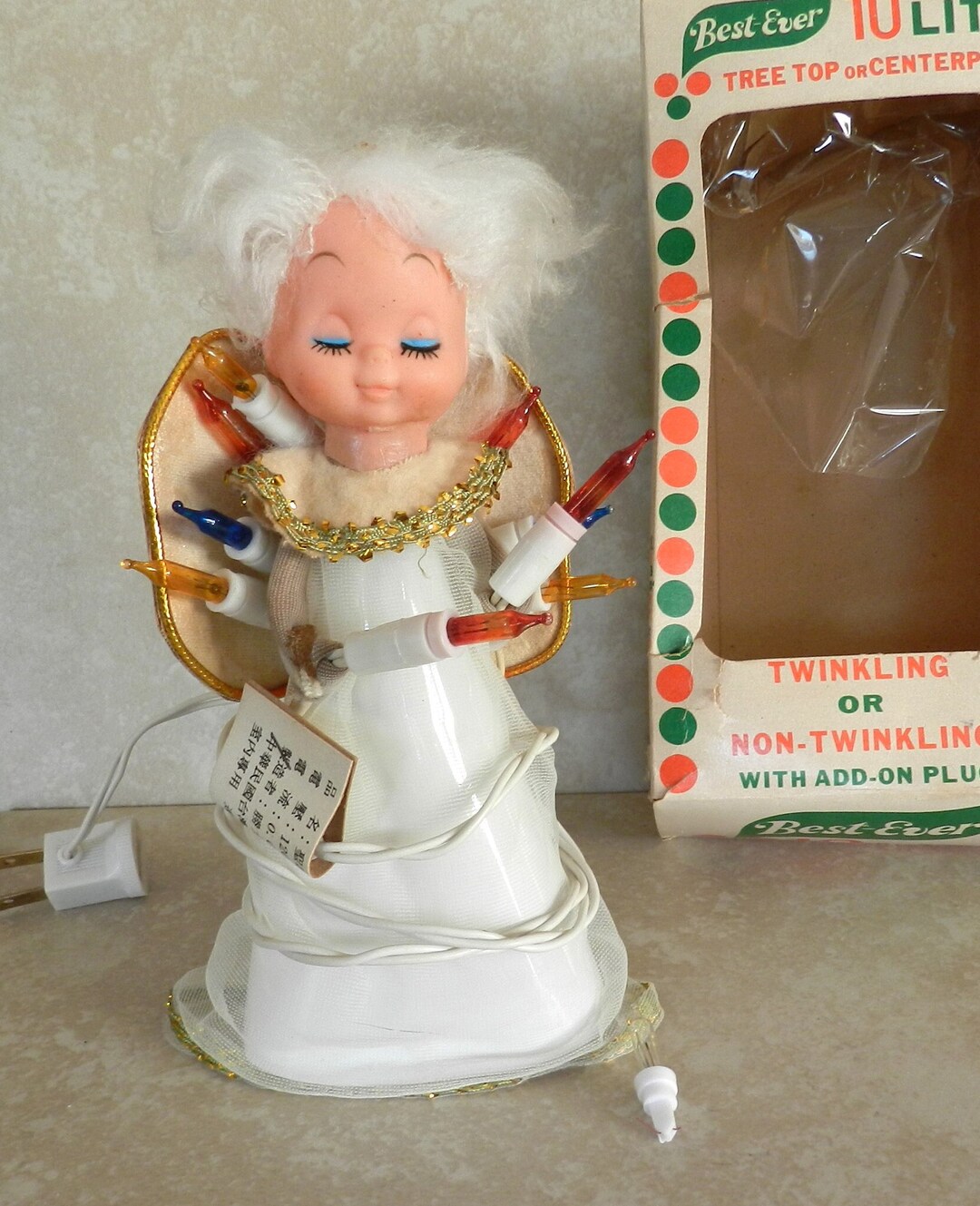 Vintage Angel Tree Topper, B & E Sales Co, 1980s Holiday Decor - Etsy
