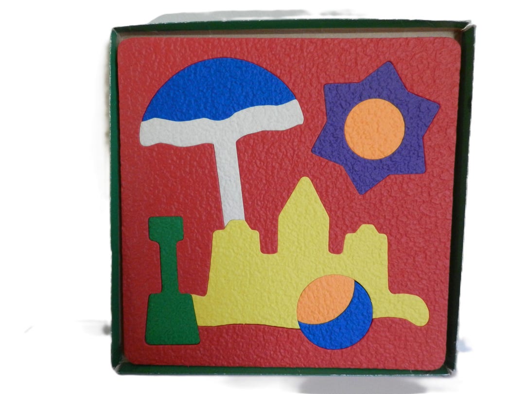 Vintage Lauri's Crepe Rubber Puzzle Beach Play 1995 - Etsy