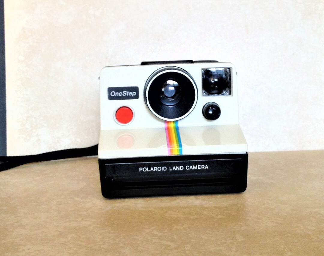 Polaroid Onestep Land Camera-white Rainbow-70s - Etsy