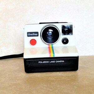 Polaroid Onestep Land Camera-white Rainbow-70s - Etsy