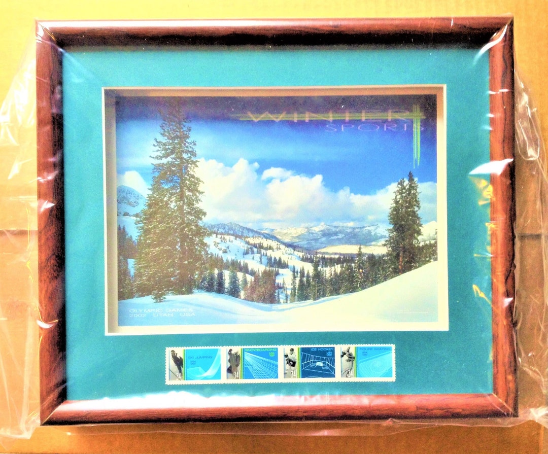 Utah Mountain Scene-framed Postage Stamp Art-2002 Olympic USPS - Etsy