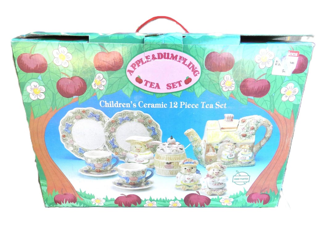 Vintage Pig Tea Set by Apple & Dumpling, 1994 - Etsy