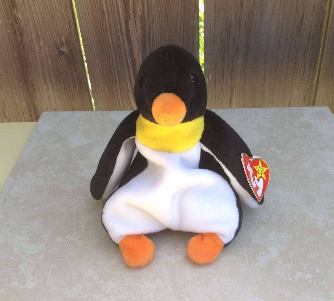 TY Beanie Babies Waddle Plush Penguin-1997 - Etsy