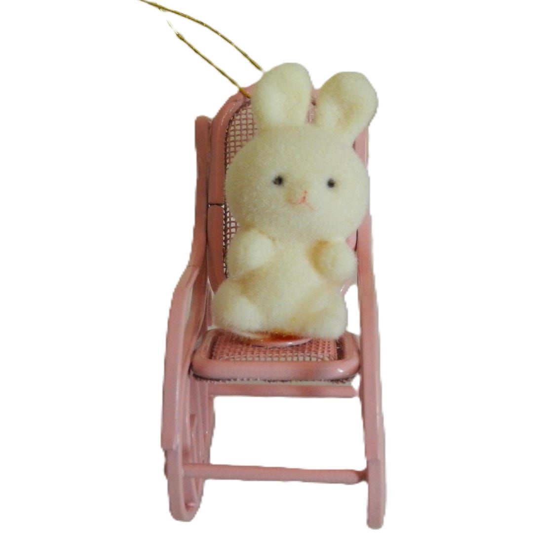 Vintage Avon Bunny in Rocker Ornament 1980s Spring Bunny Collection - Etsy