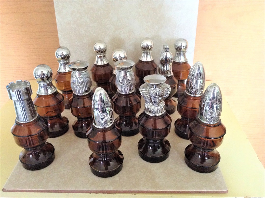 Vintage Avon Brown Chess Pieces 1971-1978 Set of 13 - Etsy