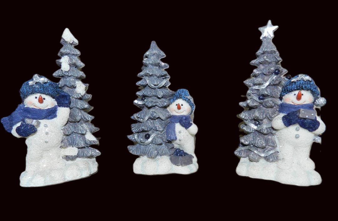 Vintage Snow Family Figurines by Home Interiors 2000 - Etsy