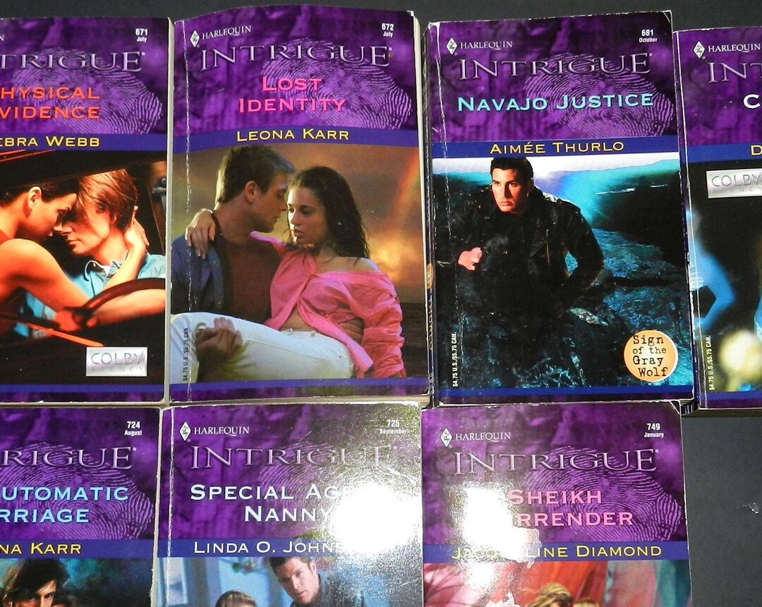 Vintage Harlequin Intrigue Book Bundle: Seven Romantic Suspense Novels, 2002-2004 - Etsy