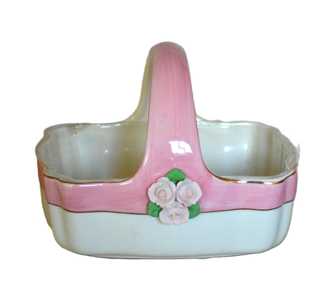 Vintage Basket Planter, a Distinctive Teleflora Gift Planter 1990s - Etsy