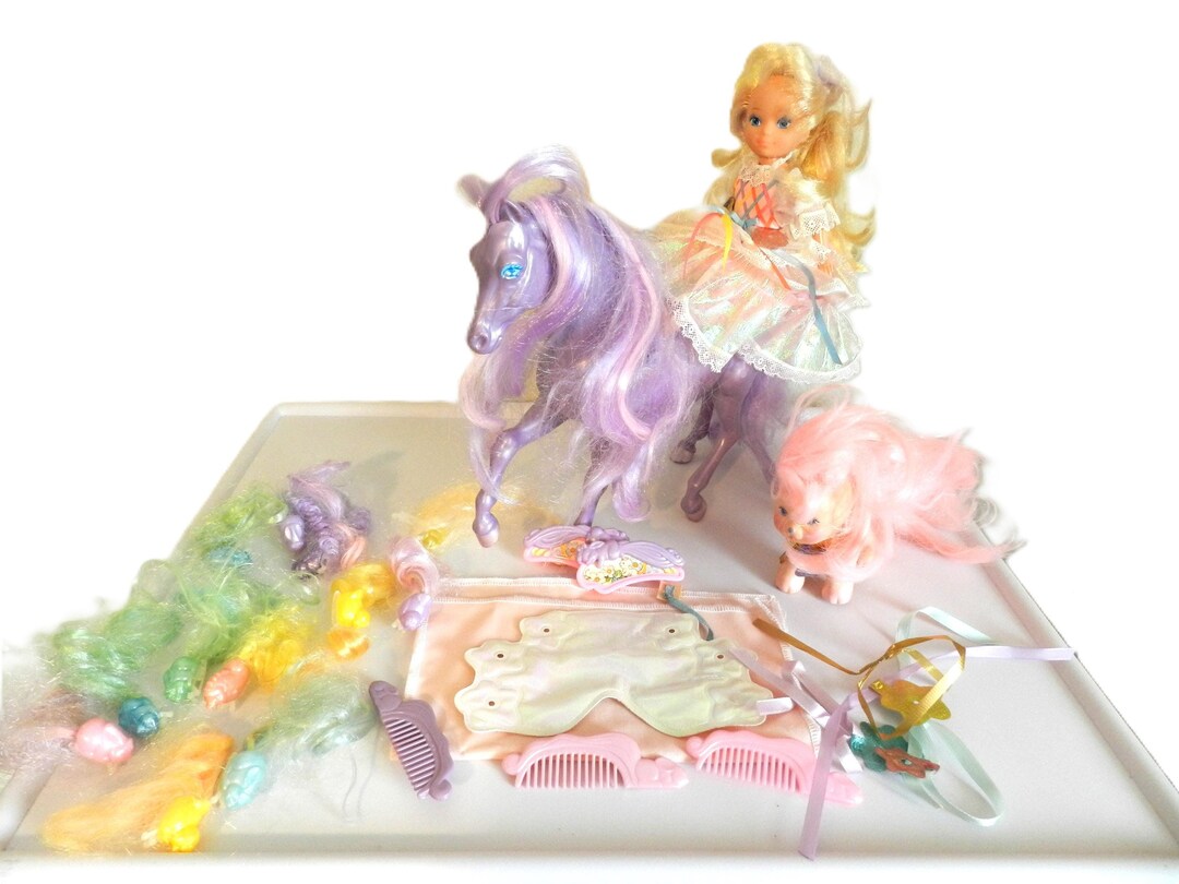 Vintage Lady Lovelylocks and Pixietails Plus Silky Pup and Silkymane ...