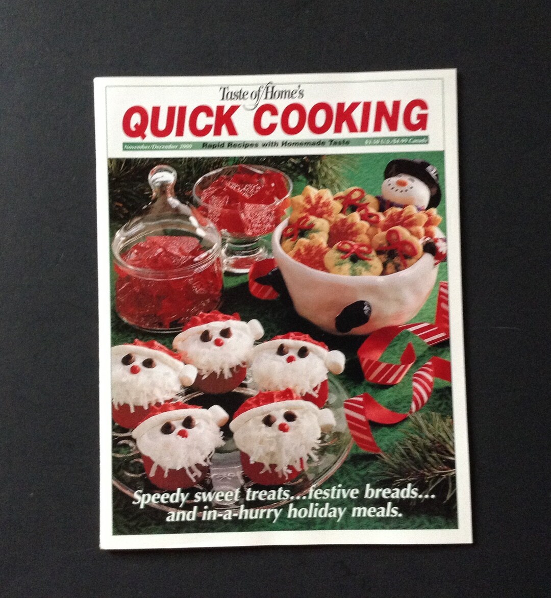 Vintage Holiday Quick Cooking Magazine by Taste of Home December 2000 ...