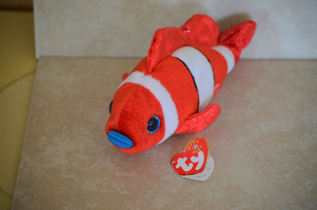 TY Beanie Babies Jester Plush Clown Fish your Choice-2001 - Etsy