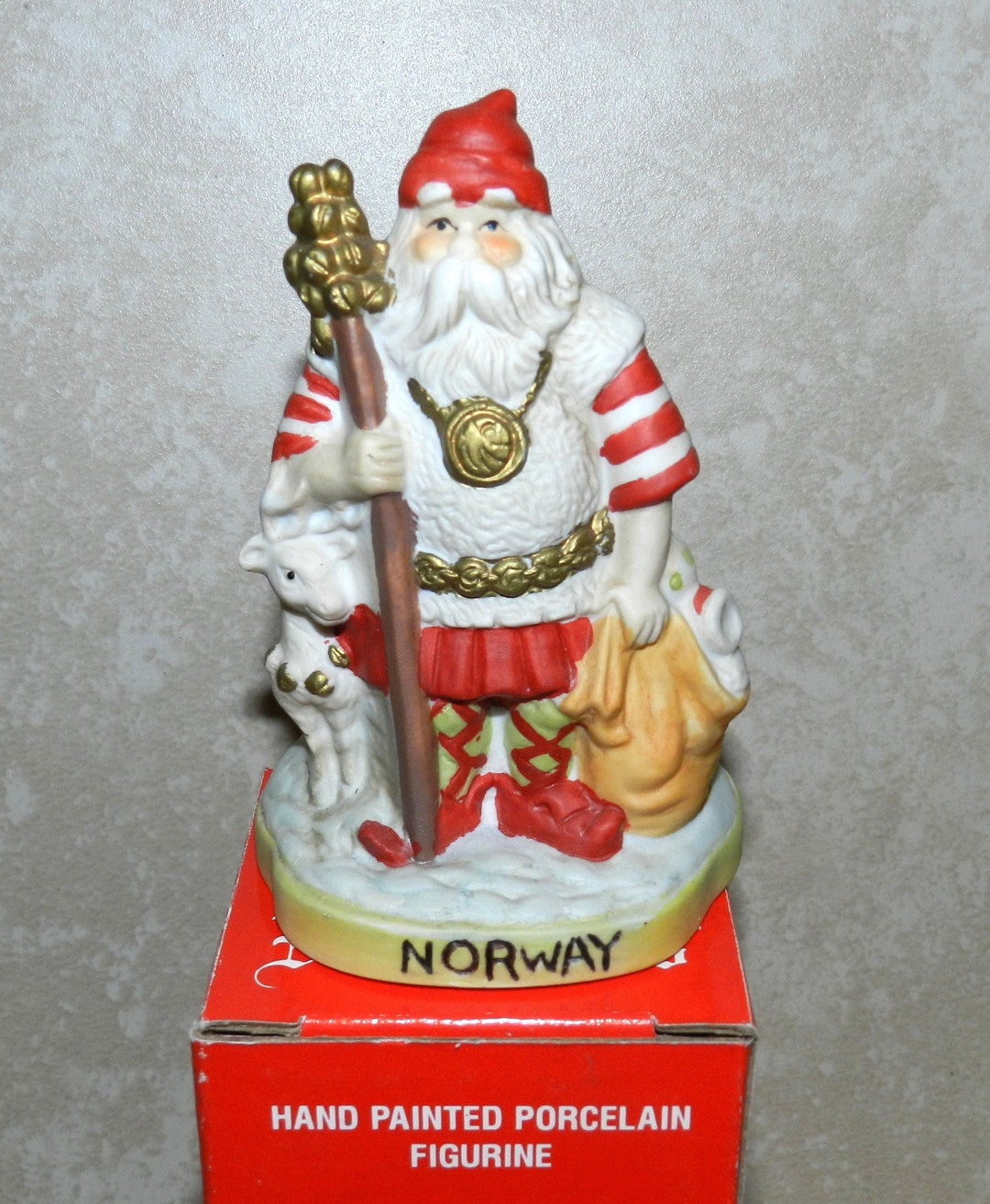 Vintage Norwegian Santa Figurine Julesvenn 1991 Santas of the Nations ...