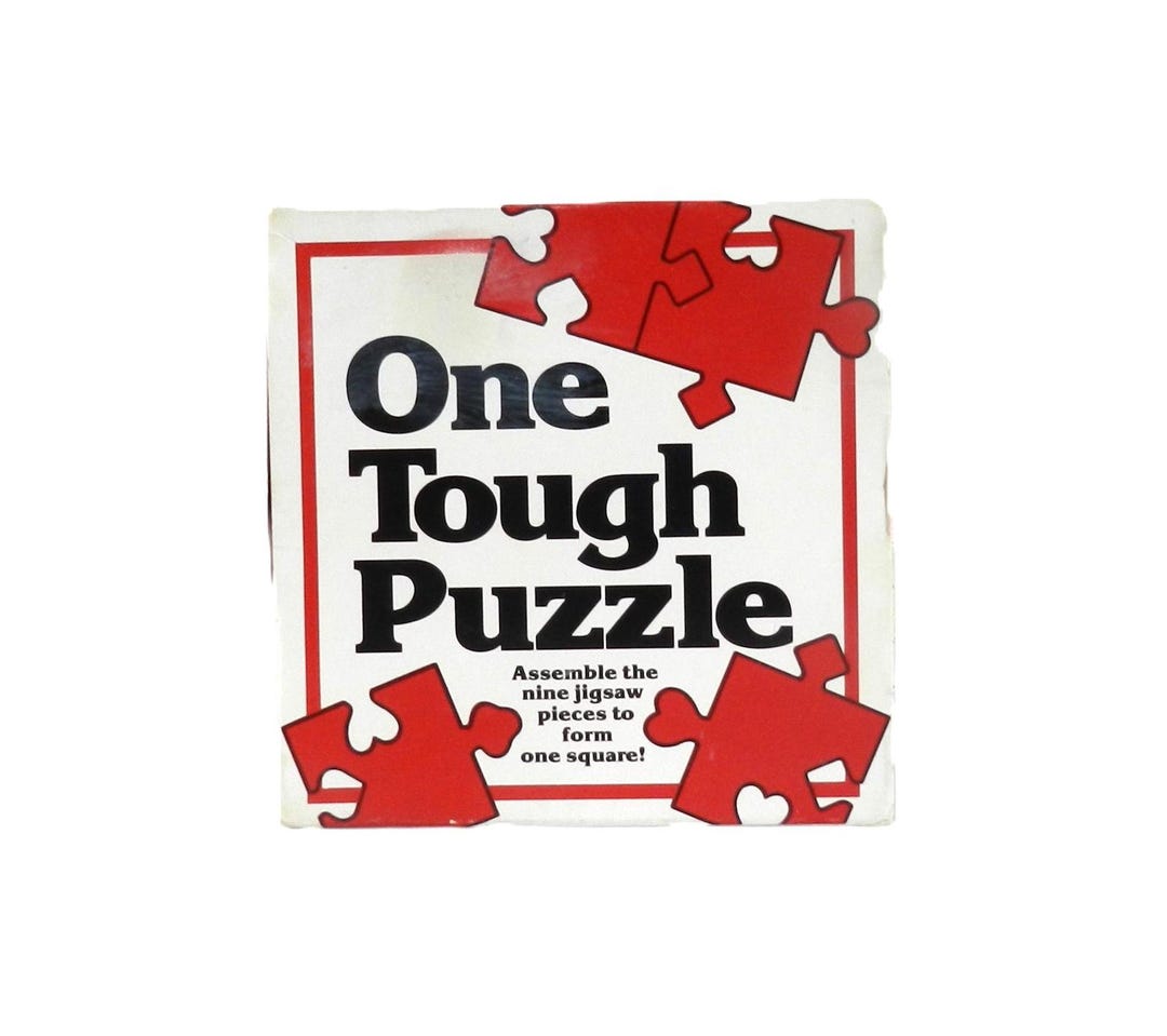 Vintage One Tough Puzzle by Great American Puzzle Factory 1989 - Etsy