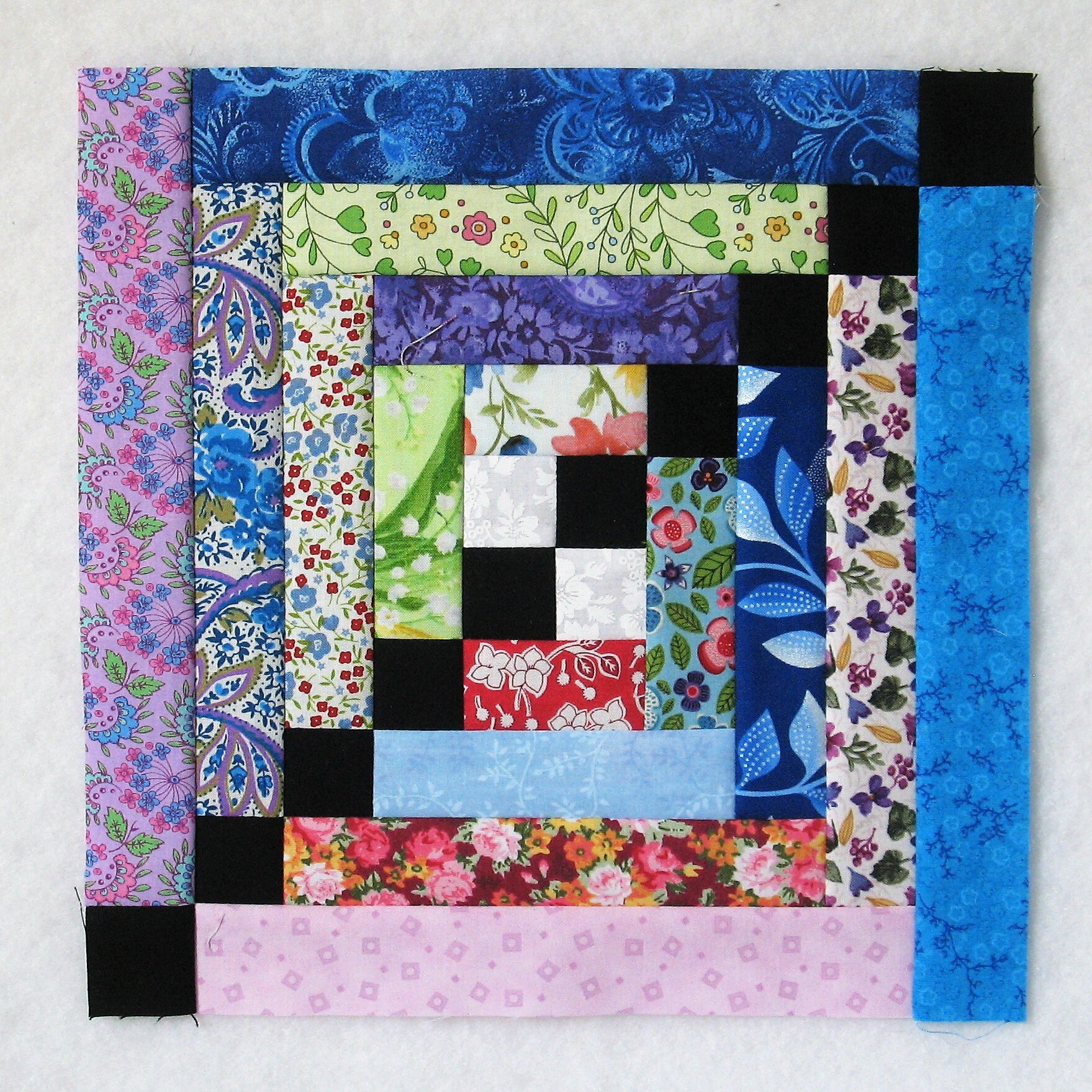 Streak of Lightning BLOCK Pattern - PDF Instant Download - Log Cabin ...