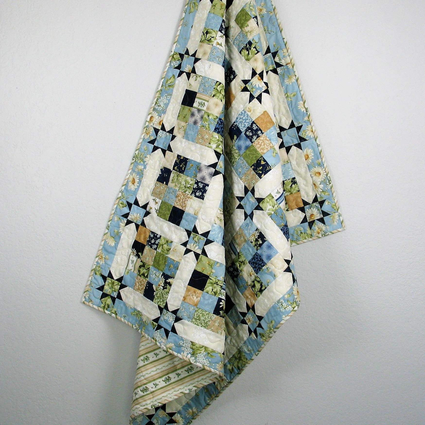 Sixteen Patch Star - Easy PDF Quilt Pattern - Sizes Include Table ...