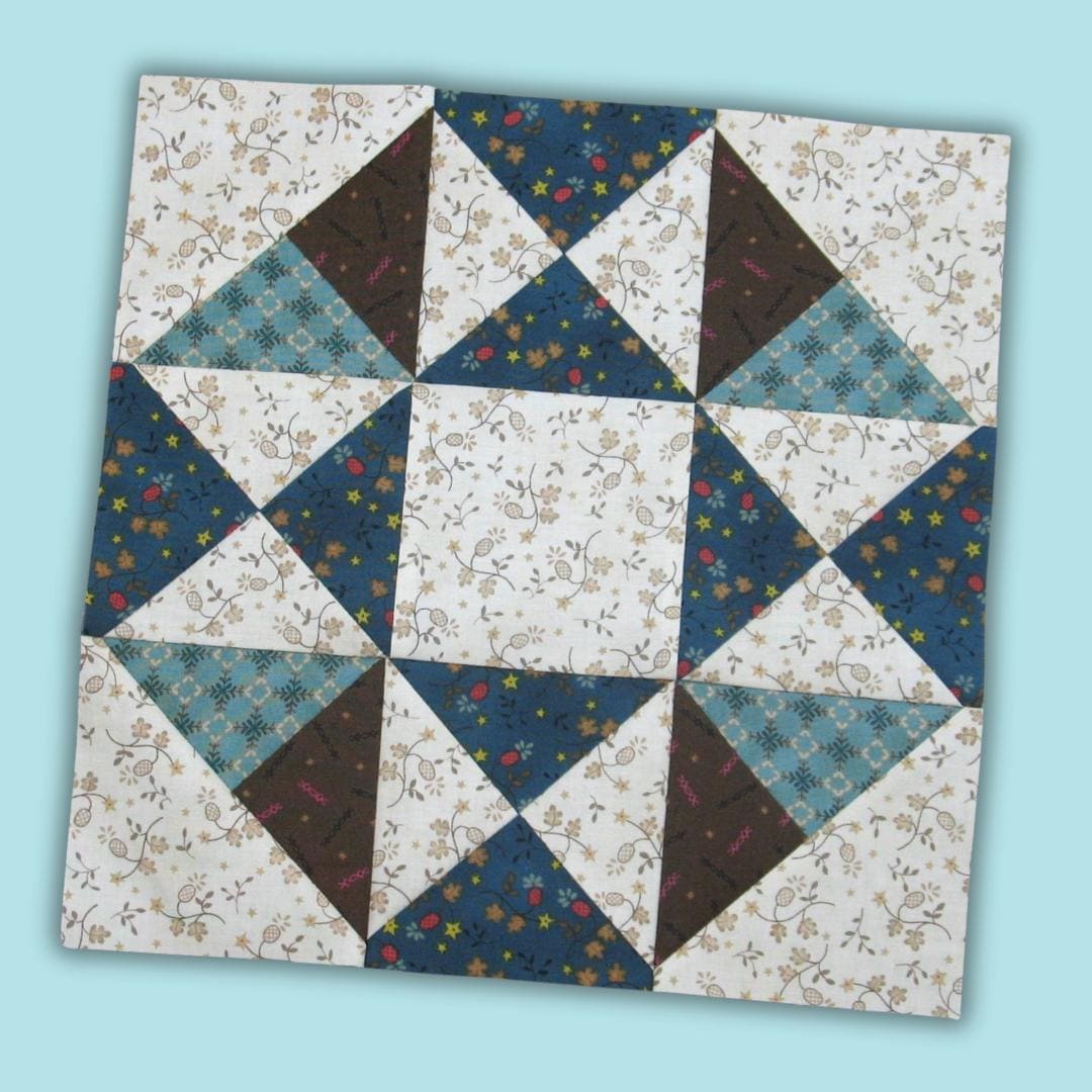 Mystery Flower Garden PDF Quilt BLOCK Pattern - 12 Inch Block ...