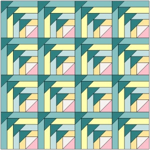 Chicago Geese Block Pattern - PDF Quilt BLOCK Pattern - Flying Geese ...
