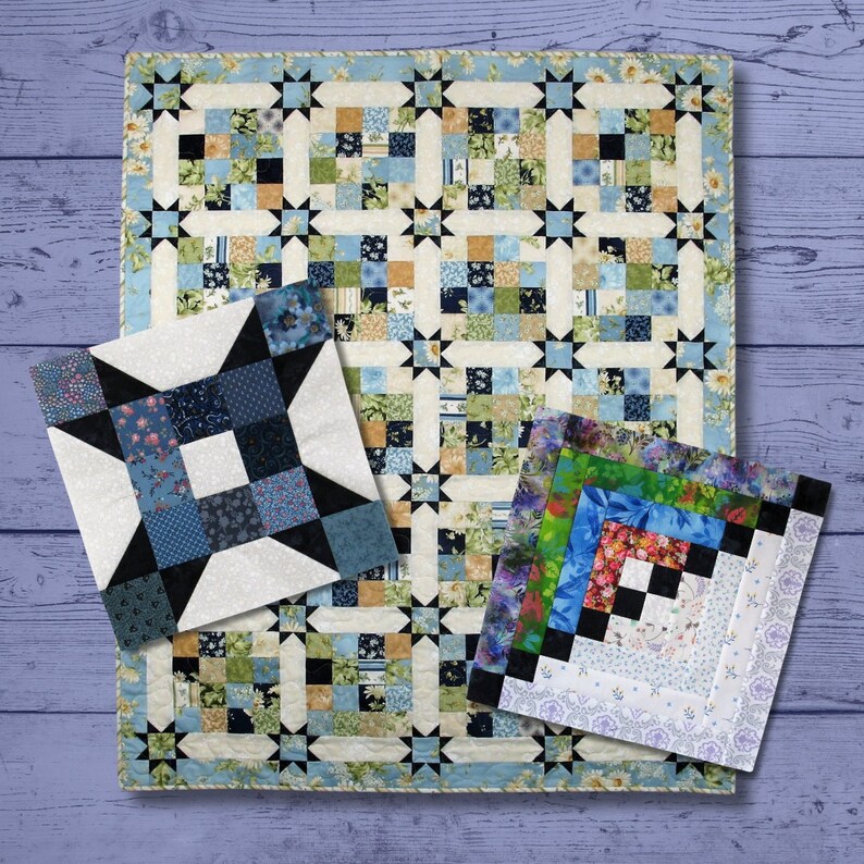 Night Sky Trio Scrappy Quilt Patterns Bundle - 3 PDF Quilt Patterns ...