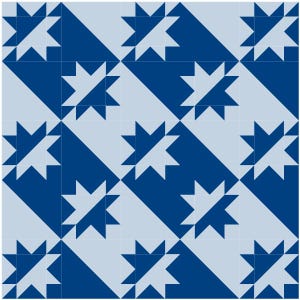 Split Star Quilt BLOCK Pattern - PDF Instant Download - 2 Sizes - 8 and ...
