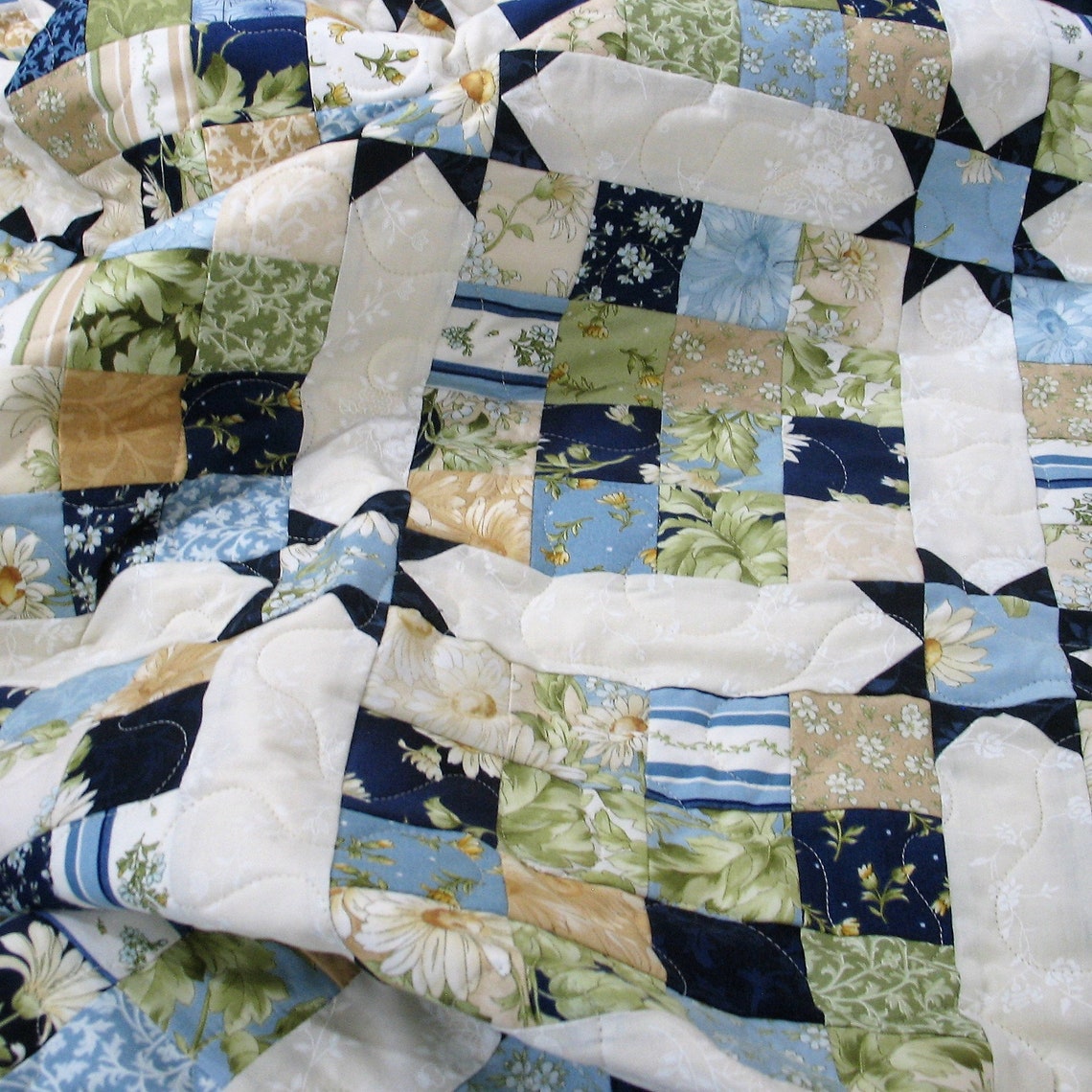 Sixteen Patch Star - Easy PDF Quilt Pattern - Sizes Include Table ...