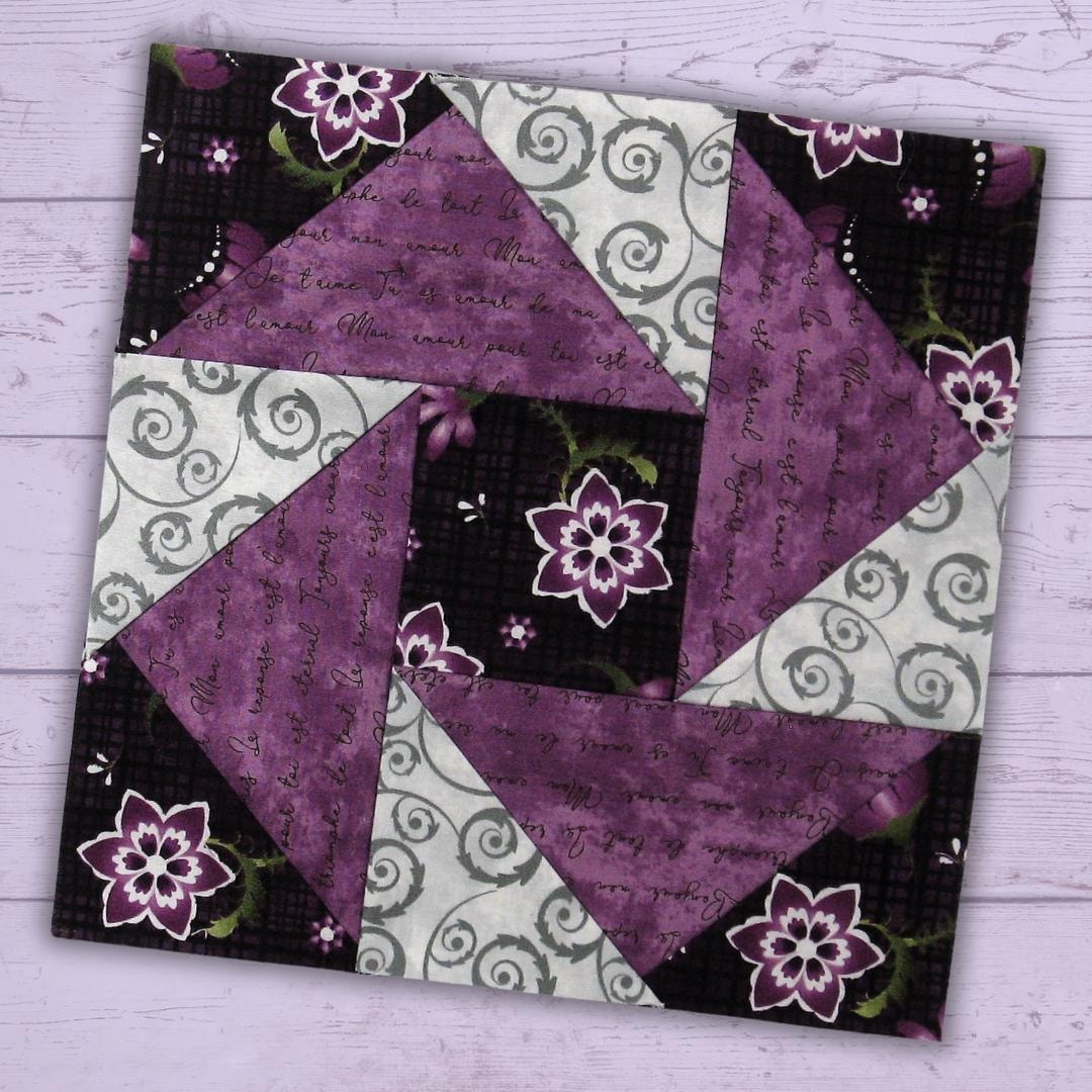 Night Vision Block Pattern - PDF Quilt BLOCK Pattern - 9 Inch Block ...