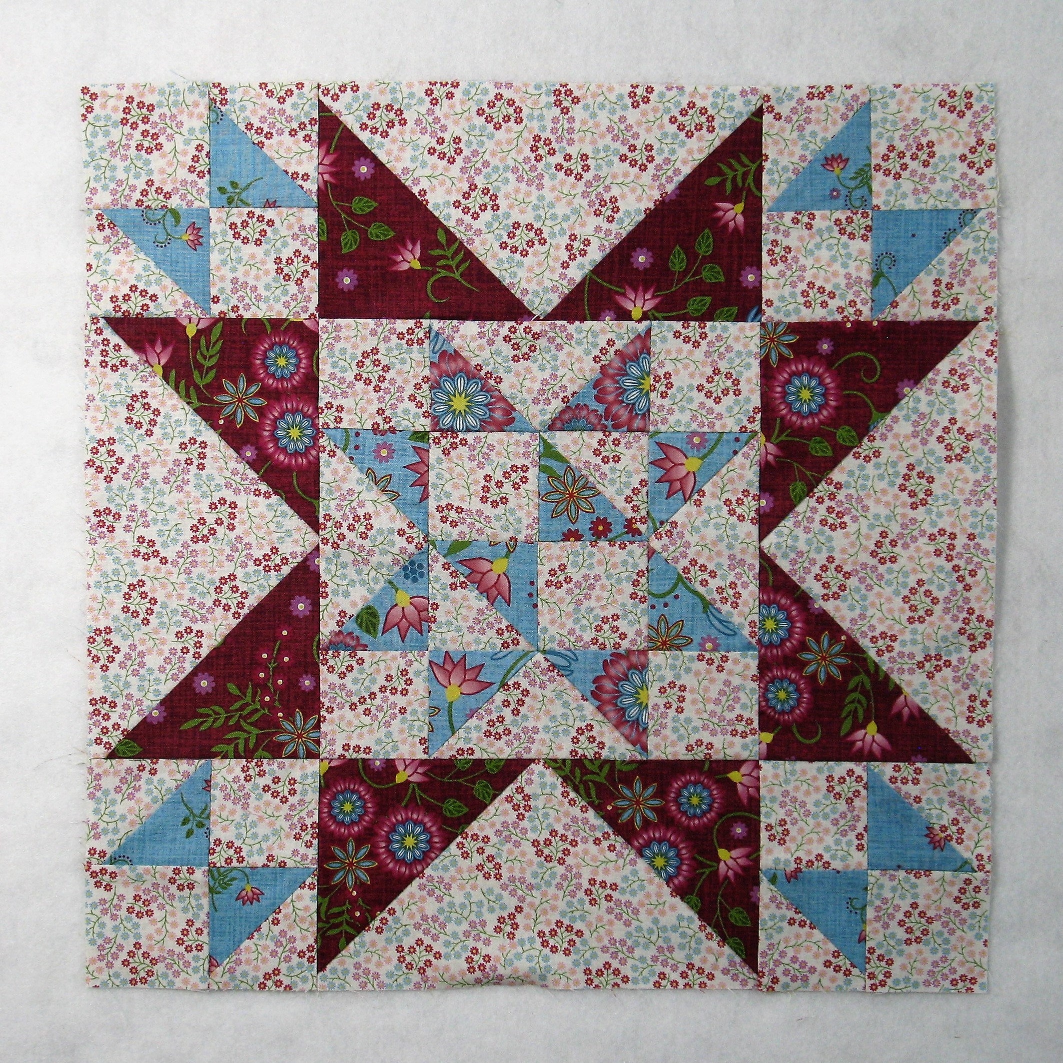 16 Inch Star Quilt Pattern Fast Flying Geese + Sawtooth Star Quilt