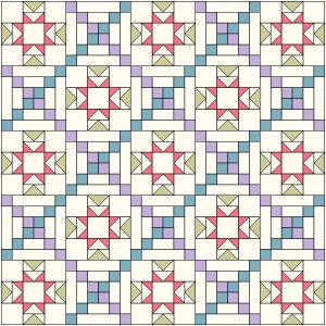 Eight Pointed Star Quilt Block Pattern - PDF Quilt Block Pattern - 9 ...