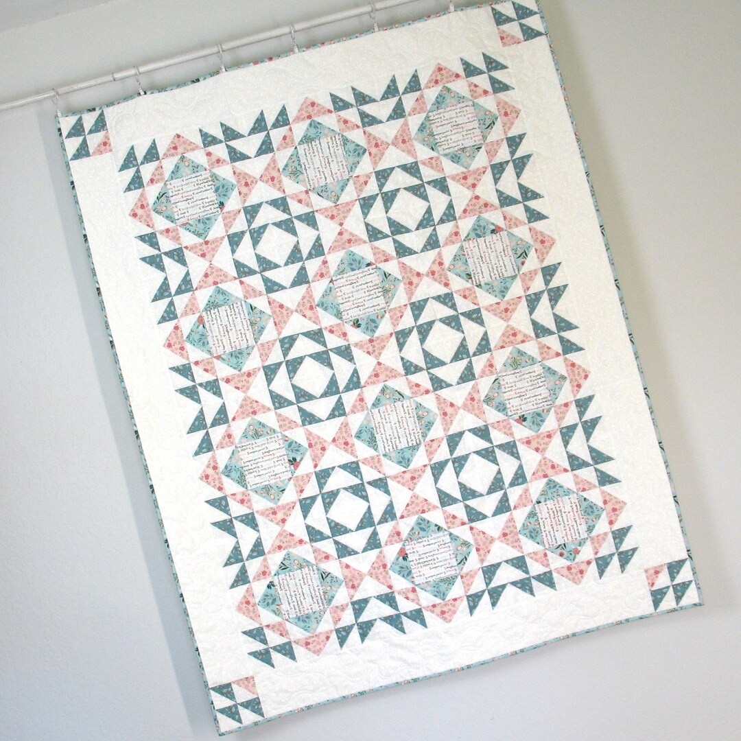 Shattered Glass PDF Quilt Pattern Sizes Include Lap, Baby, Throw, Twin ...