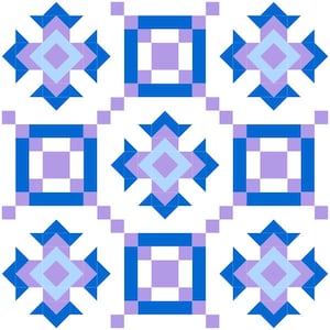 God's Eye (ojo De Dios) Quilt BLOCK Pattern - PDF Instant Download ...