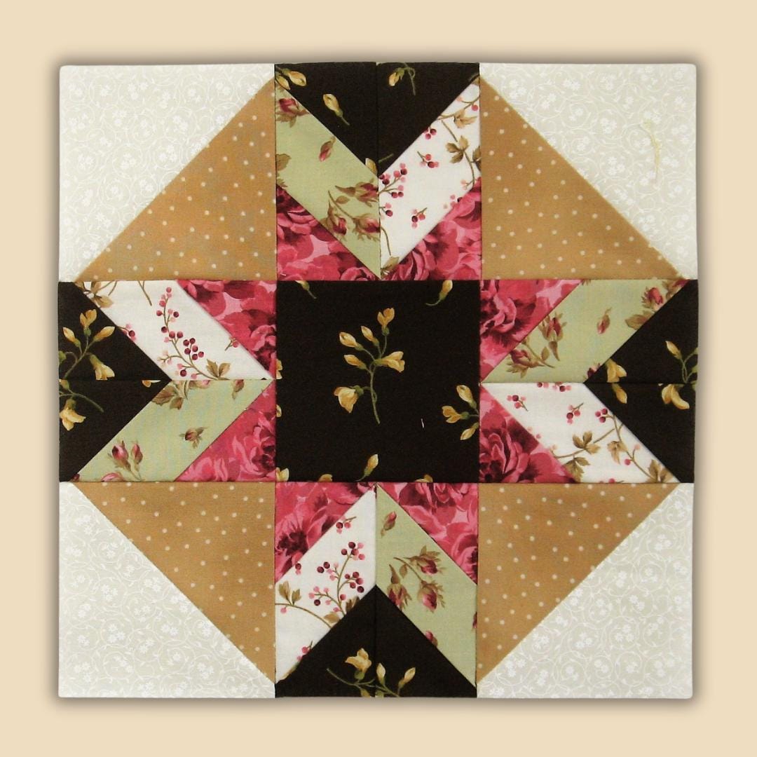 Starshadow Block Pattern - PDF Quilt BLOCK Pattern - Beginner-friendly ...