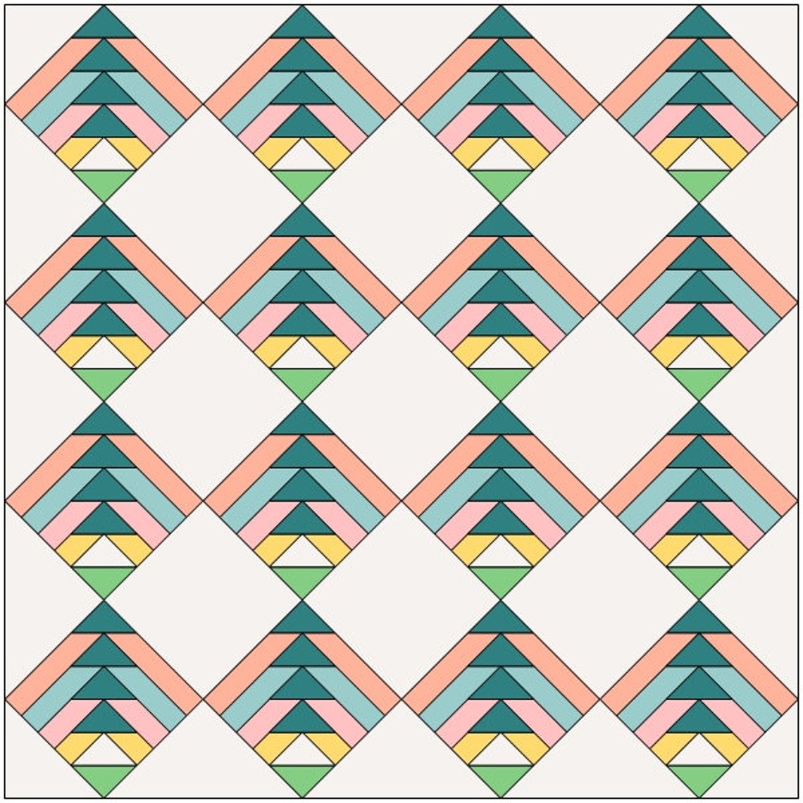 Chicago Geese Block Pattern PDF Quilt Pattern Flying Geese - Etsy