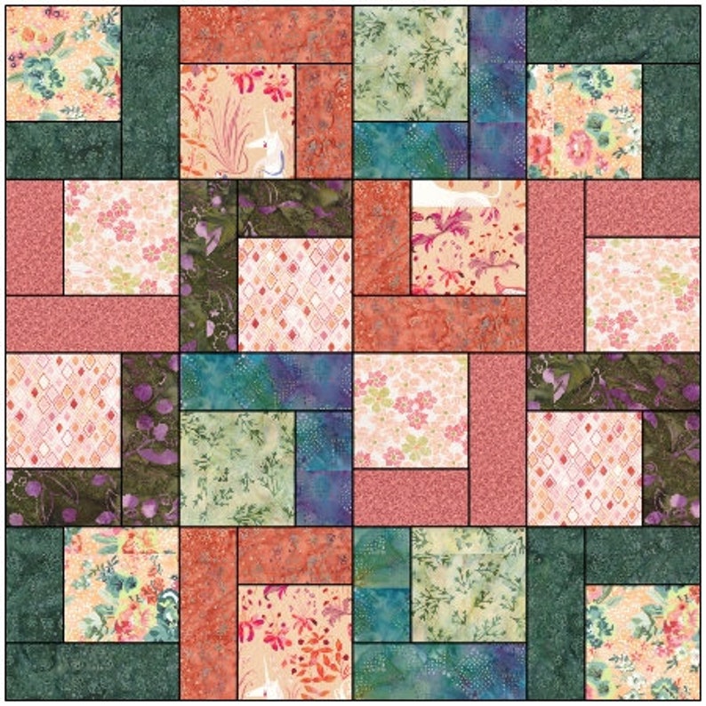 Patience Corners Quilt Block Pattern - PDF Quilt BLOCK Pattern - Easy ...